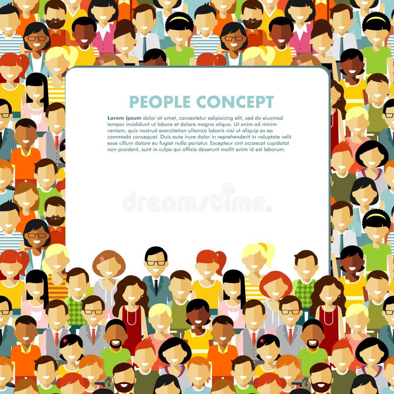 Modern Multicultural Business People Team Concept Stock Vector ...