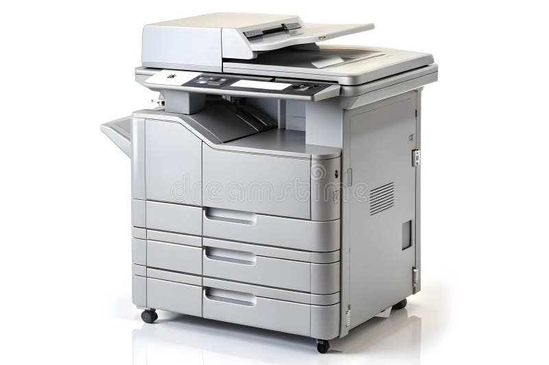 Modern Multifunction Printer Stock Illustration - Illustration of hardware, copy: 376219723