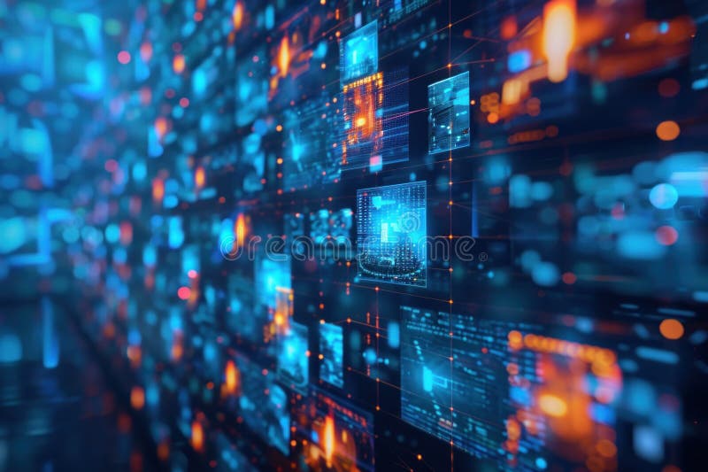 Modern Multimedia Network: Background with Web Stream and TV ...