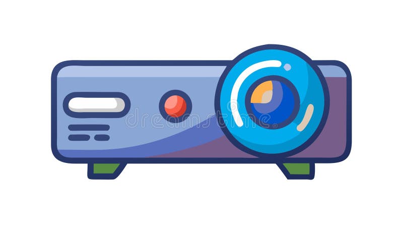 Modern Multimedia Projector, Technology, Visuals, Education, Vector ...