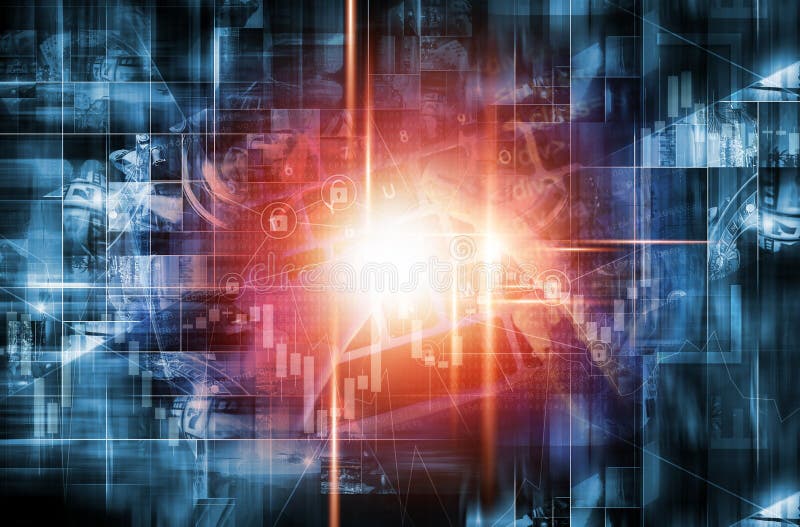 Modern Multimedia Technologies Stock Photo - Image of multimedia, glow ...