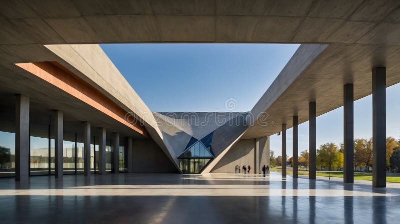 Modern Museum Design Featuring Angular Shapes and Cutting-Edge ...