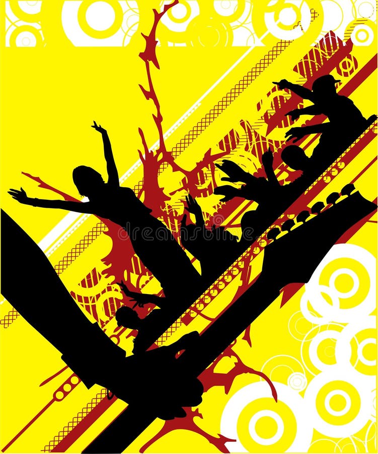 Modern music stock illustration. Illustration of mixing - 5145459