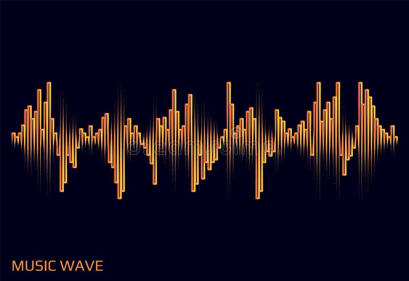 Modern Music Wave Logo. Digital Audio Concept. Stylized Wave Lines ...