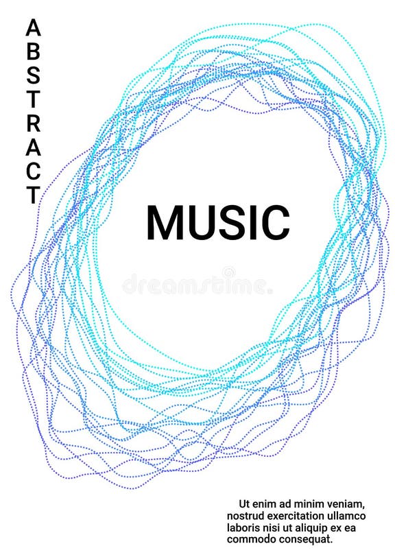 Modern musical cover stock vector. Illustration of element - 190395904