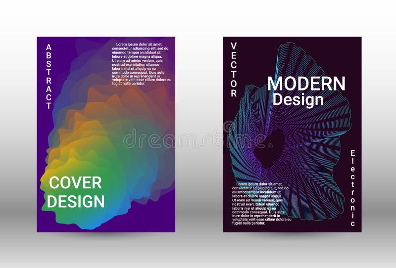 Modern musical covers stock illustration. Illustration of book - 181707918