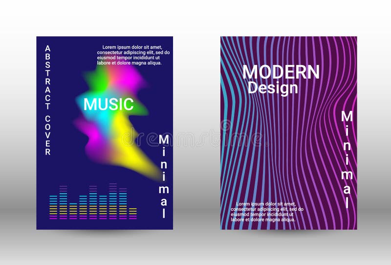 Modern musical covers stock illustration. Illustration of element ...