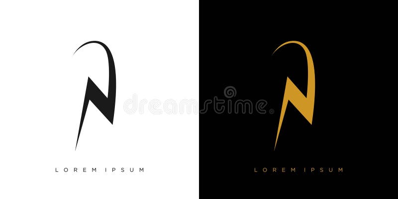 Modern N logo design stock vector. Illustration of abstract - 271367058