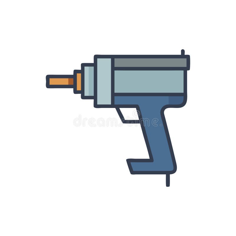 Modern Nail Gun Icon Graphic Representation Stock Vector - Illustration ...