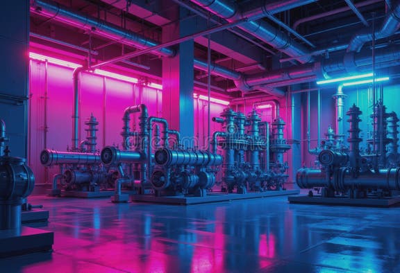 Modern Natural Gas Processing Plant Featuring Advanced Separation Units ...