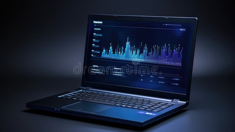 Modern navy blue data stock illustration. Illustration of insight ...