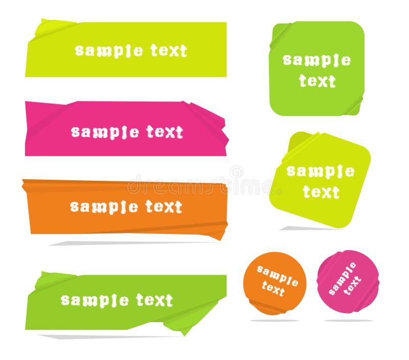 Set of Modern Neon Glowing Buttons in Different Colors. Vector Web ... Set of Modern Neon Glowing Buttons in Different Colors. Vector Web ...