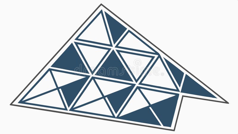 Modern Nested Triangles Geometric Design, Abstract Pattern Background Vector Design Generative ...