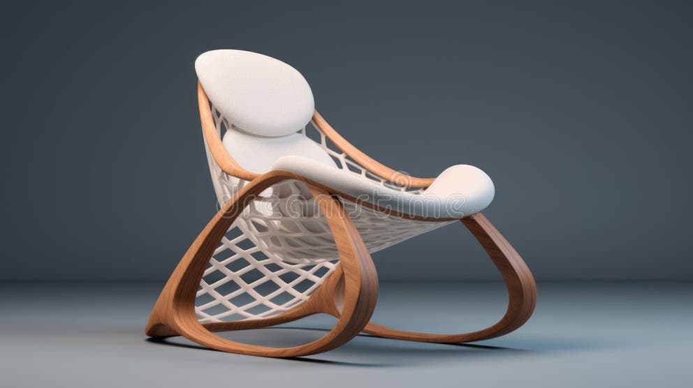 Modern Net Chair Design: Realistic and Hyper-detailed Rendering Stock ...