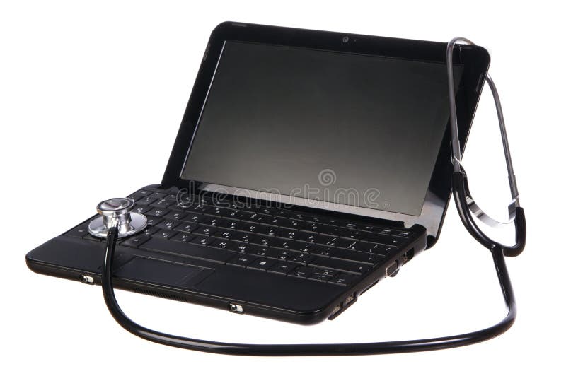 Modern netbook stock photo. Image of creative, digital - 17402008