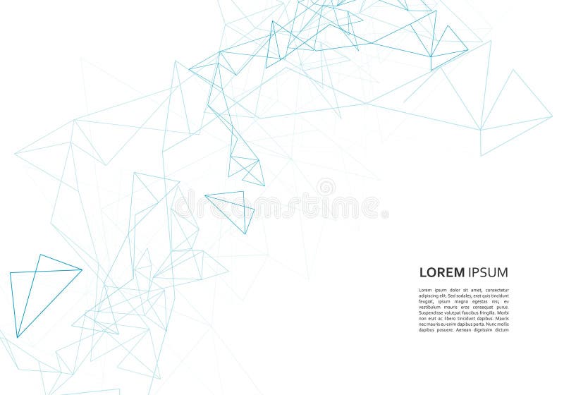 Modern Network Connection. Abstract Tech Design. Wireless Communication ...