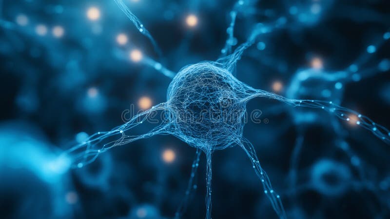 Modern Neural Network Depiction Showcasing Innovation and Technology in ...