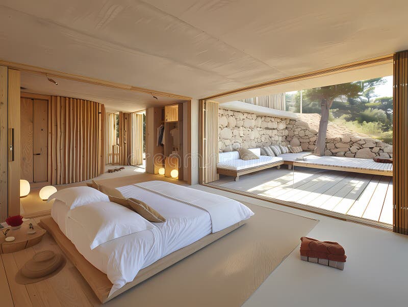 Modern Neutral Interior with Eye-catching Artwork Featuring Vibrant ...