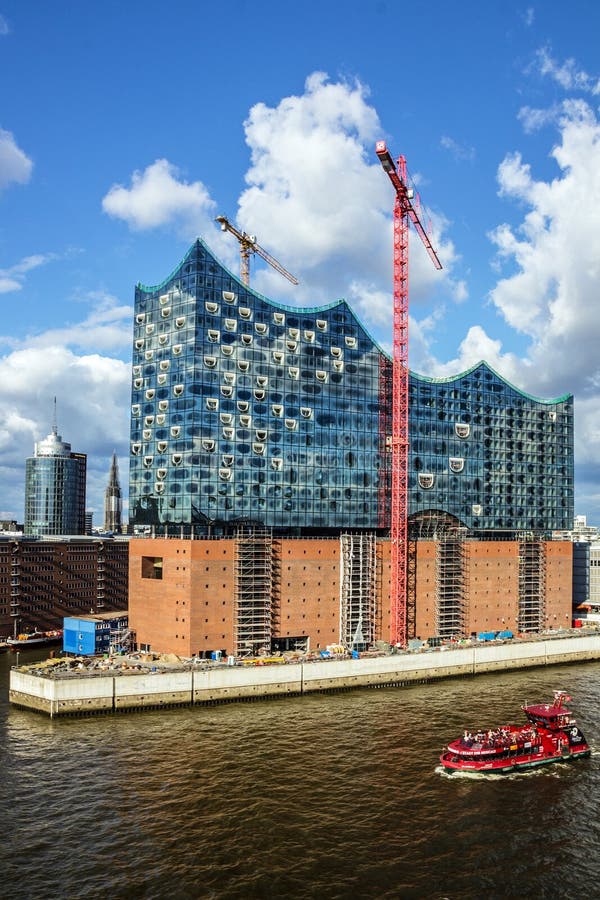 Modern New Building in Hamburg Harbor, Germany Stock Image - Image of ...