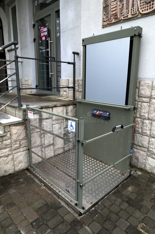 A Modern New Elevator for the Disabled Editorial Photography - Image of ...