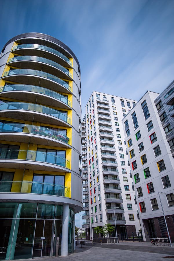 Modern, New Executive Apartment Building Stock Photo - Image of ...