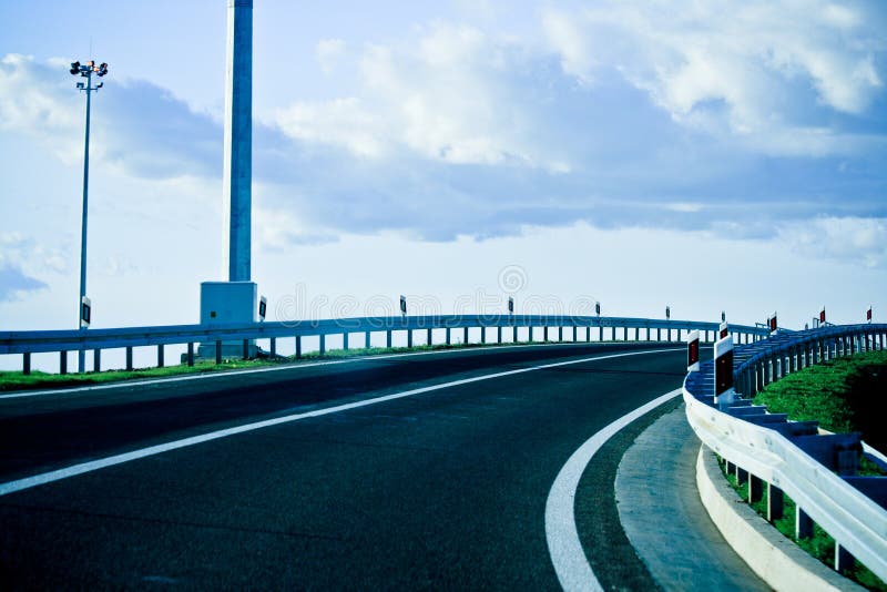 Modern new highway stock photo. Image of bend, modern - 5554022