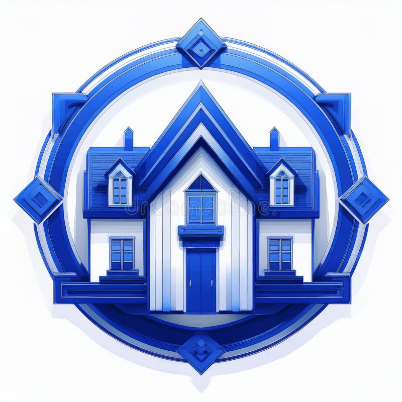 Logo Blue House Stock Illustrations – 52,573 Logo Blue House Stock ...