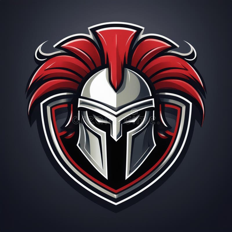 2D spartan logo vector stock illustration. Illustration of brand ...