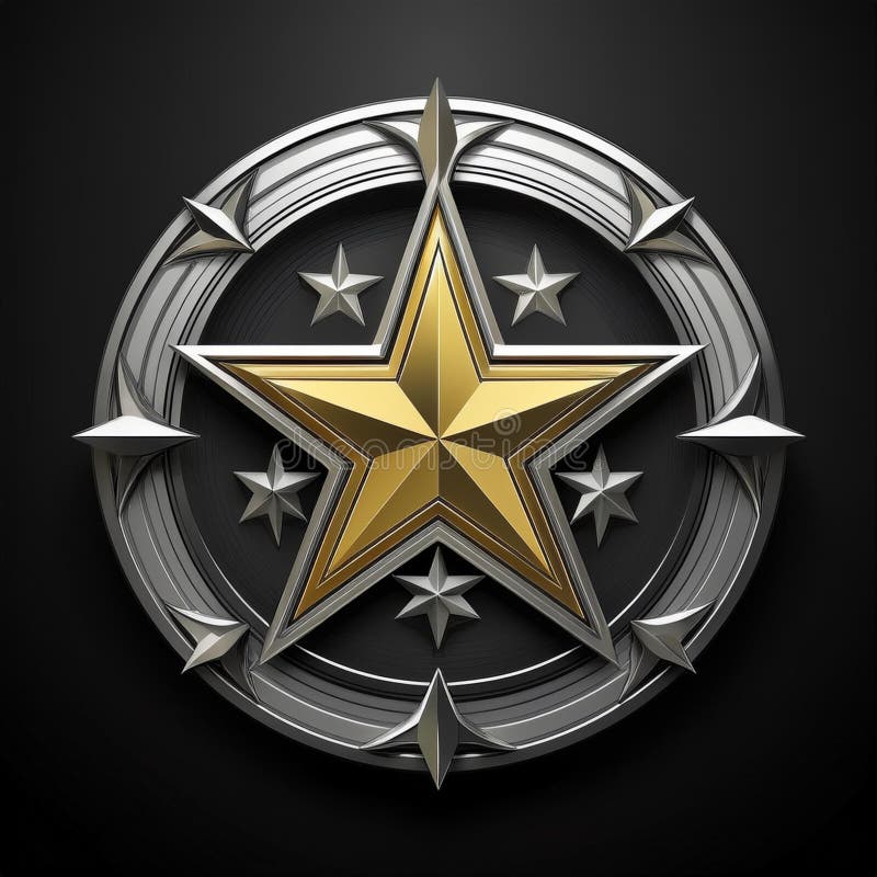 3D star logo stock illustration. Illustration of font - 363256753