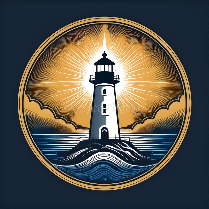Lighthouse Logo Vector Graphic Stock Illustration - Illustration of ...