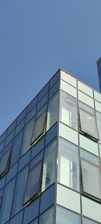 Modern New Office Multi-storey Building, Windows Architecture ...