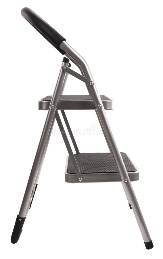 Modern Step Stool Small Ladder Stock Image - Image of aluminum, modern ...