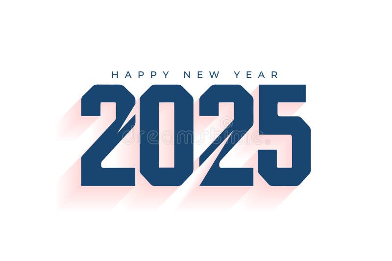 Modern 2025 New Year Wallpaper with Bursting Stars Stock Vector ...