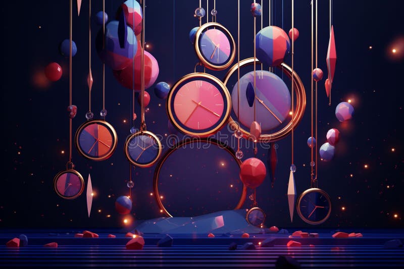 Modern New Years Illustration with Abstract Stock Illustration ...