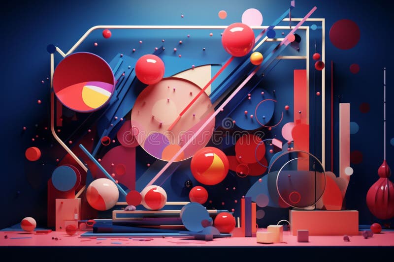 Modern New Years Illustration with Abstract Stock Illustration ...