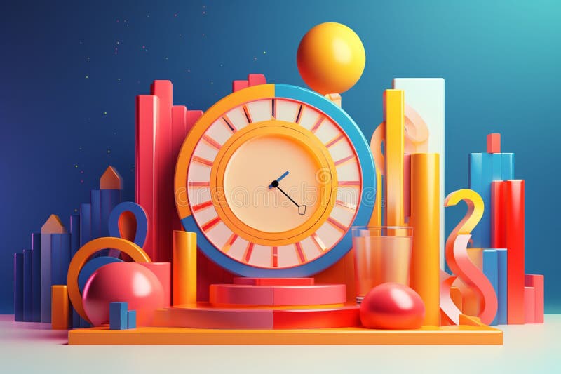 Modern New Years Illustration with Abstract Stock Illustration ...