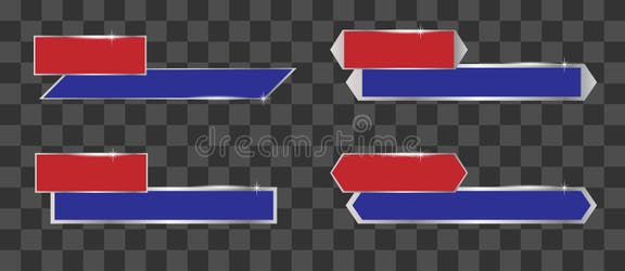 Modern News Lower Third Frame Template on Transparent Background Stock ...