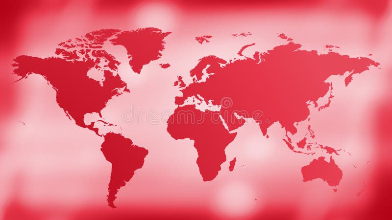 Modern News Reporting World Red World Map Captures the Essence of ...