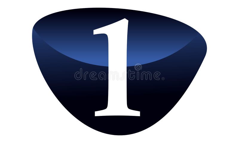 Modern Number 1 stock vector. Illustration of design - 103827707