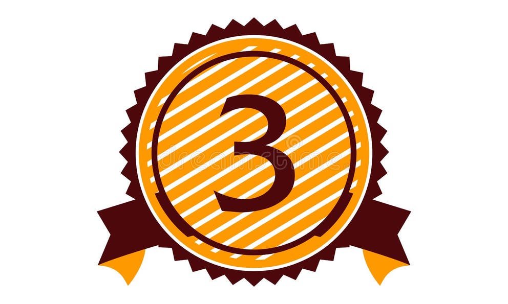 Modern Number 3 stock vector. Illustration of isolated - 103976680