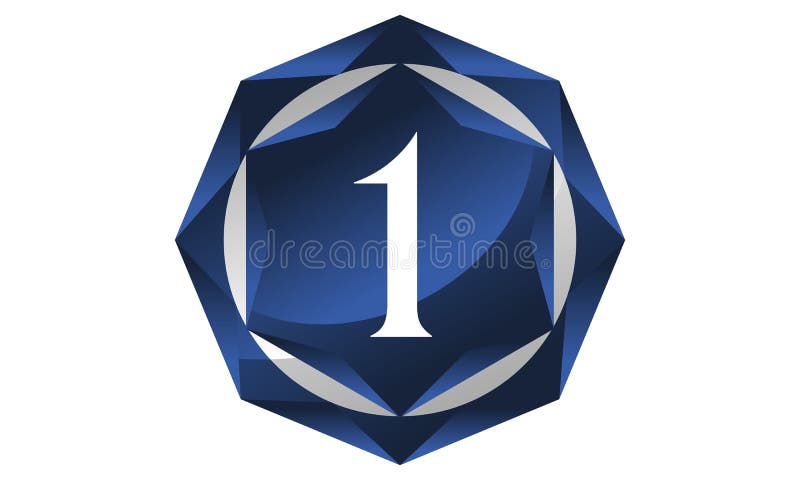 Modern Number 1 stock vector. Illustration of icon, construction ...