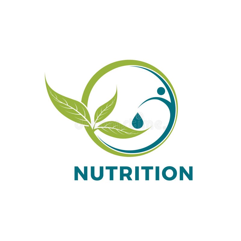 Modern Nutrition Logo Template Concept Stock Vector Illustration Of