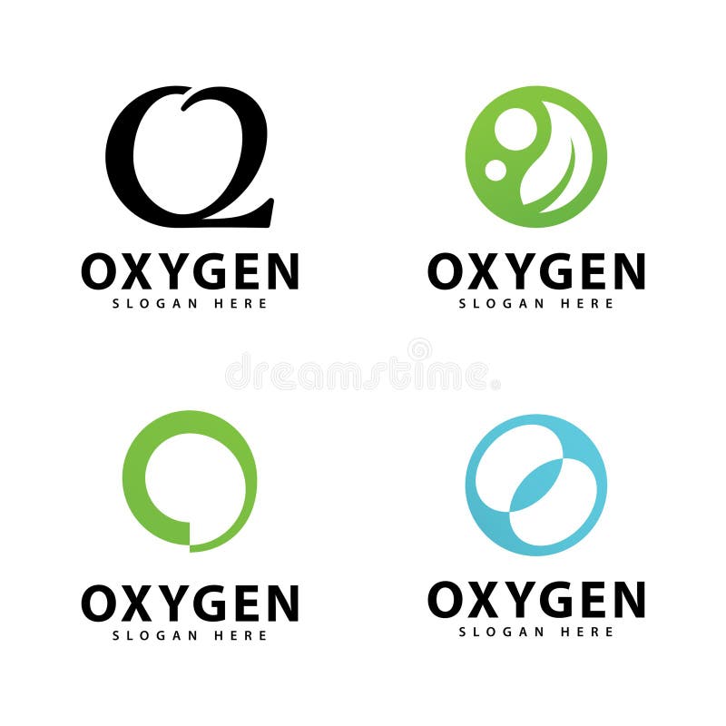 Modern O2 Oxygen Logo Design Vector Stock Vector - Illustration of ...