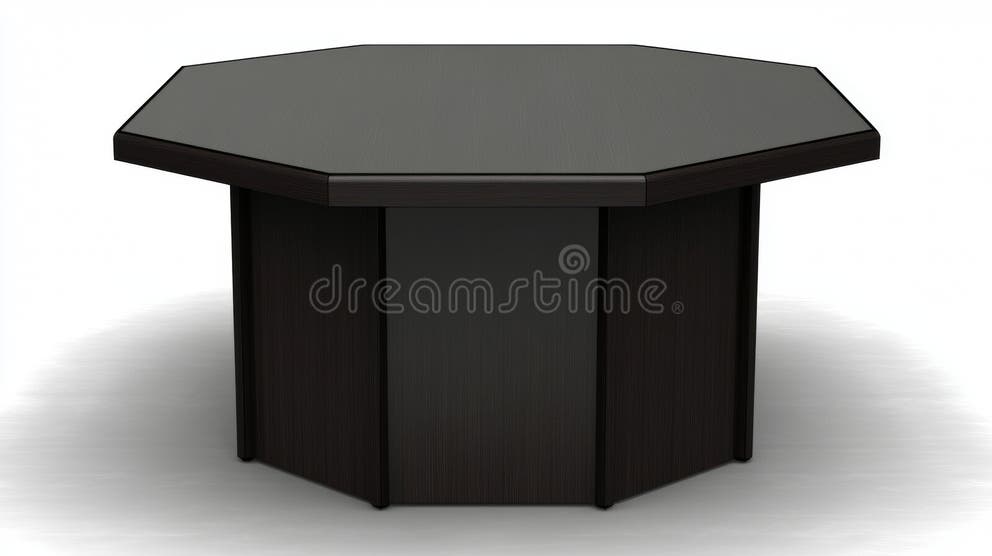 A Modern Octagonal Dining Table is the Focal Point of a Minimalist ...