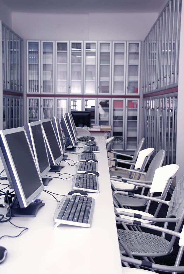 Server Room in Datacenter, Room Equipped with Data Servers. Stock Photo ...