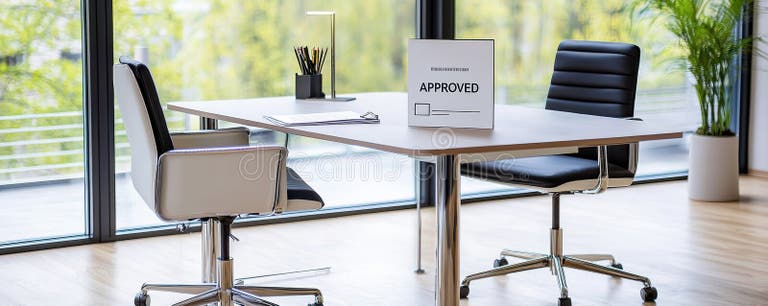 Modern Office with Approved Document with Mortgage Approval Process ...