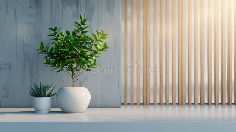 Modern Office Backdrop Image with Plants and Natural Light ...