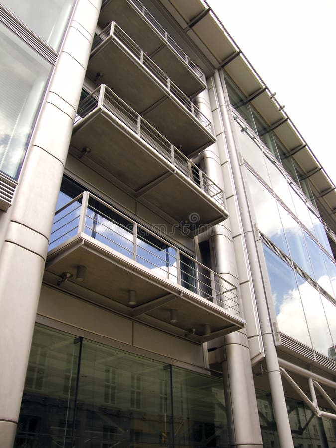 Modern Office & Balcony Stock Photo - Image of entrance, balcony: 5430926