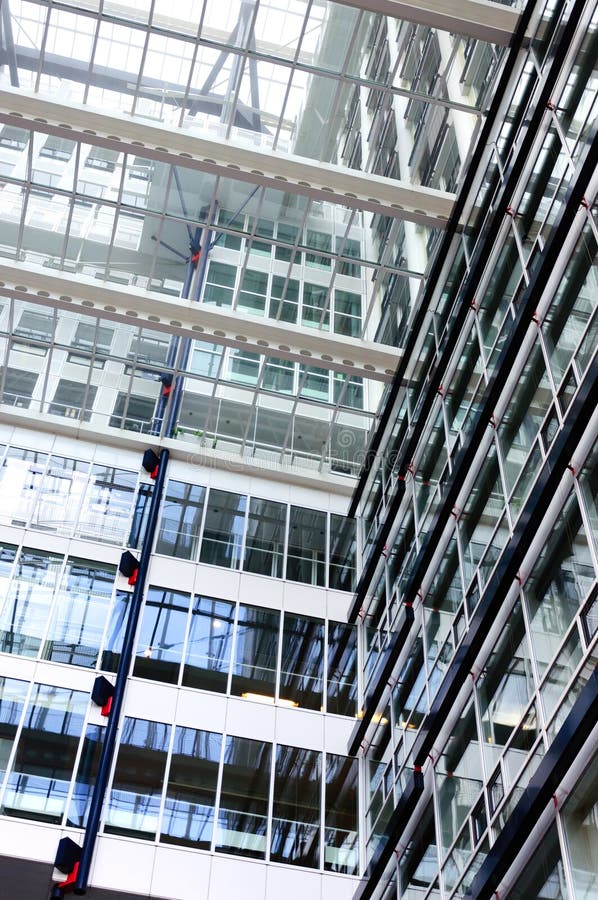 Modern Office Blue Building Stock Photo - Image of panoramic, modern ...