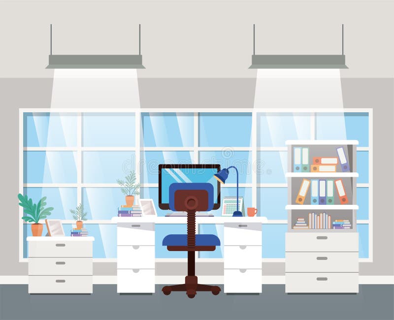 Modern office boss scene stock vector. Illustration of sketch - 131208183